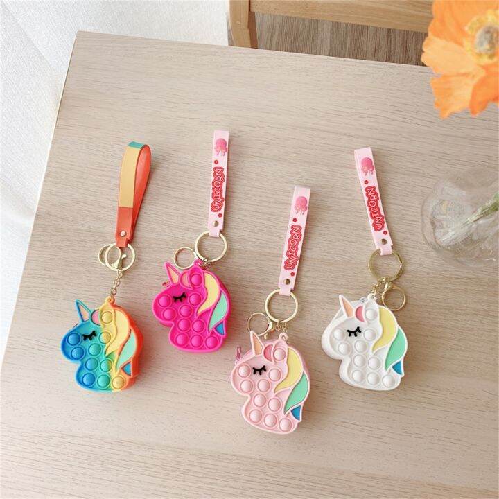 Pop It Keychain fidget toys Unicorn design | Lazada PH