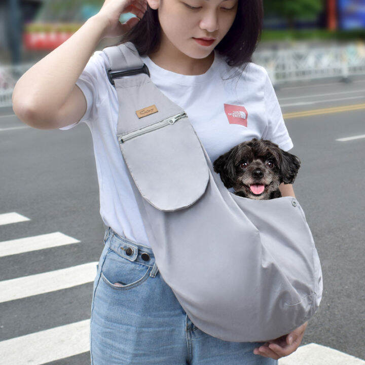 Cuby Dog Carrier Hands Free Reversible Pet Papoose Bag Soft Pouch and ...