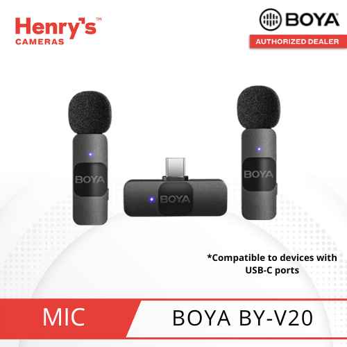 BOYA BY-V2/ BY-V20 ULTRACOMPACT 2.4 GHZ WIRELESS MICROPHONE SYSTEM ...