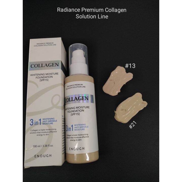 Collagen Whitening Moisture Foundation 3in1 Whitening Anti Wrinkle ...