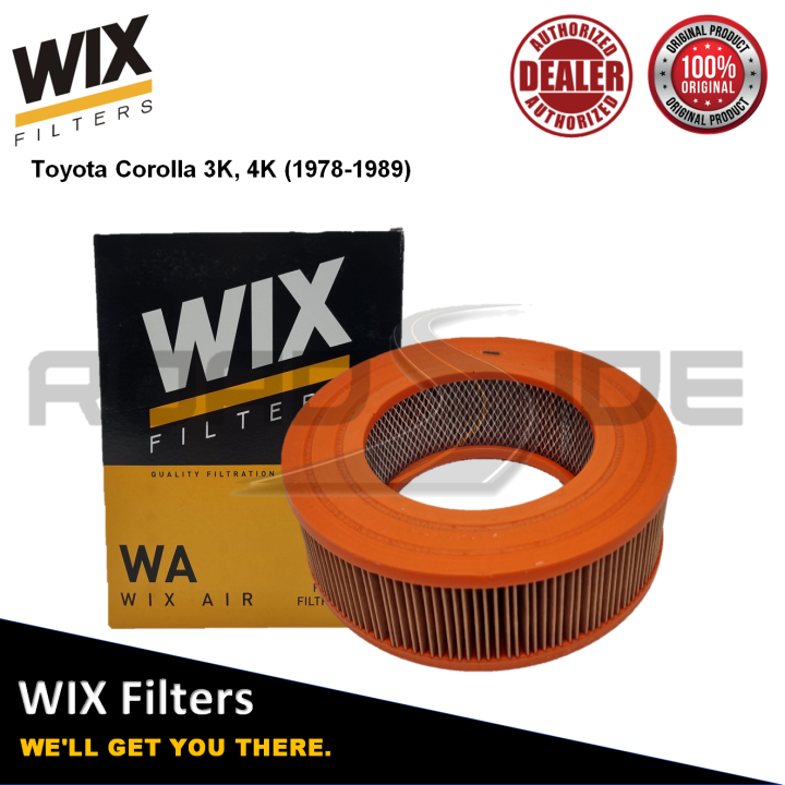 WIX Engine Air Filter WA6454 for Toyota Corolla 3K, 4K (1978-1989 ...