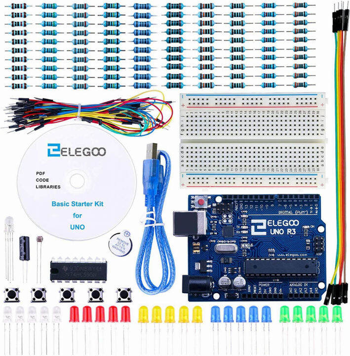 Elegoo Uno Project Basic Starter Kit With Tutorial And Uno R3 Compatible With Arduino Ide Lazada