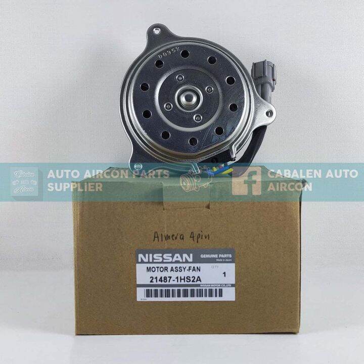 Nissan Almera Fan Motor Radiator / Condenser 4 Pin 21487-1HS2A | Lazada PH