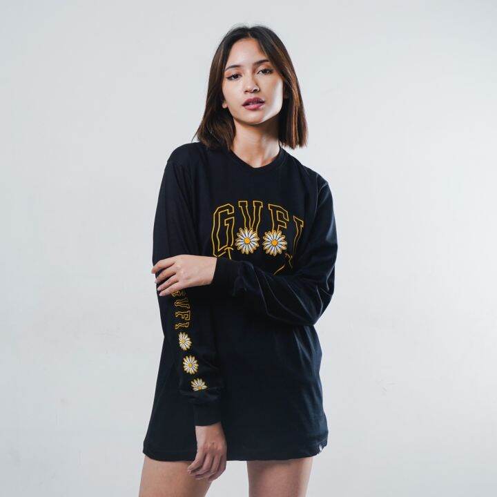 GVFI แขนยาว Harvard Smile สีดำ | Lazada.co.th