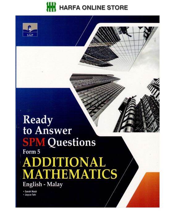 Buku Rujukan : Ready To Answer UASA Questions Additional Mathematics Form 5 ( English- Malay ...