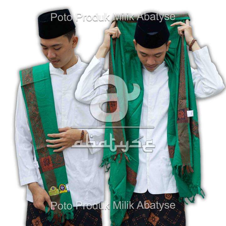 Sorban Pria Kashmiri adem dan lembut - Hijau/ Putih/ Hitam Kasmiri ...