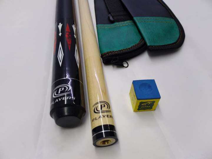 PLAYERS CUE STICK (BLACK&RED) WITH FREE CUE CHALK/TAKO NG BILYARAN ...