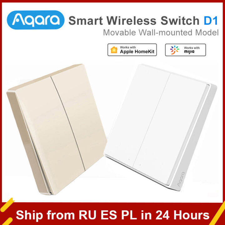 Aqara Smart Switch Light รีโมทคอนล ZiGBee Wifi Wireless Key Wall Switch ...