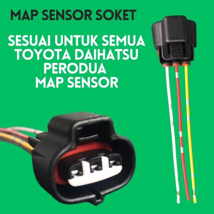 Map Sensor Socket Fit For All TOYOTA DAIHATSU PERODUA Map Sensor | Lazada