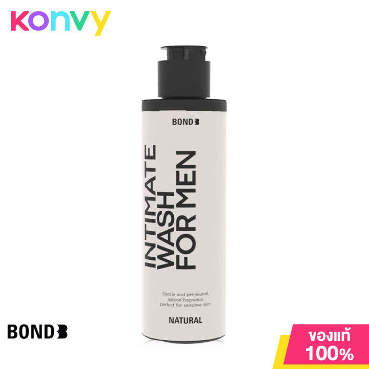 BOND Men's Intimate Wash Natural 130ml บอนด์ ผลิตภัณฑ์ทำความสะอาดเฉพาะ ...