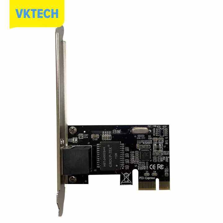 [Vktech] 10/100/1000Mbps Gigabit Ethernet PCI Express Network Card PCIe RJ45 LAN Adapter | Lazada