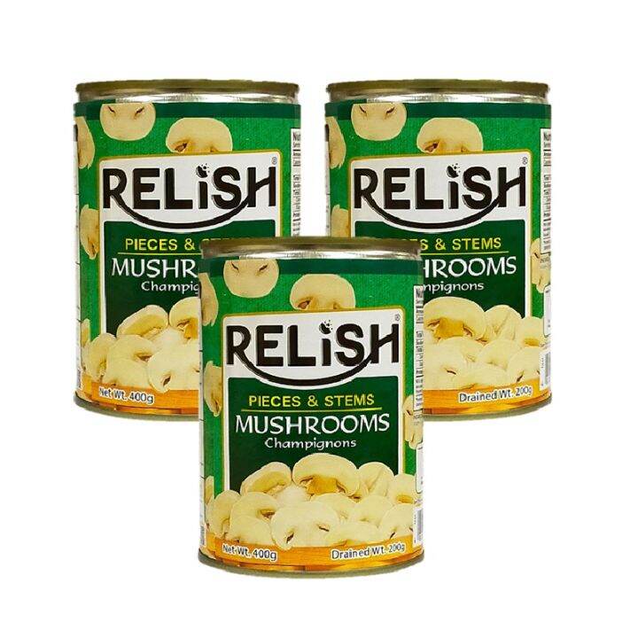 Relish Mushroom Pieces & Stems 400g - Pack of 3 | Lazada PH
