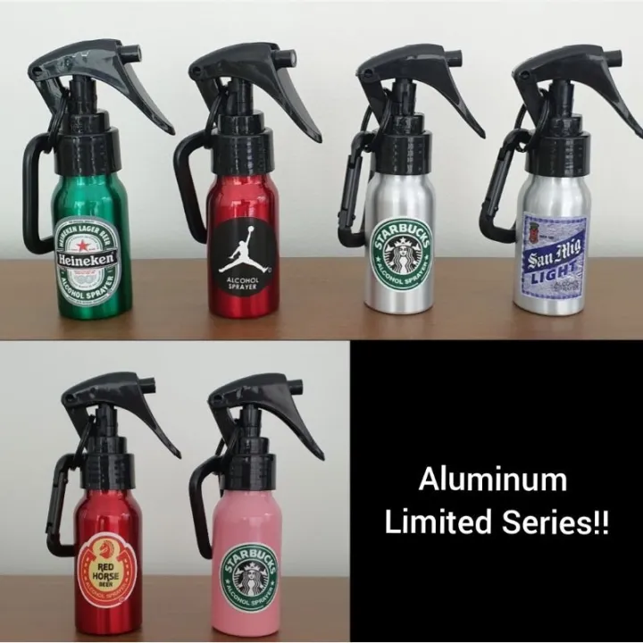 30ml 50ml Aluminum Trigger Spray Bottle with sticker labels alcohol ...