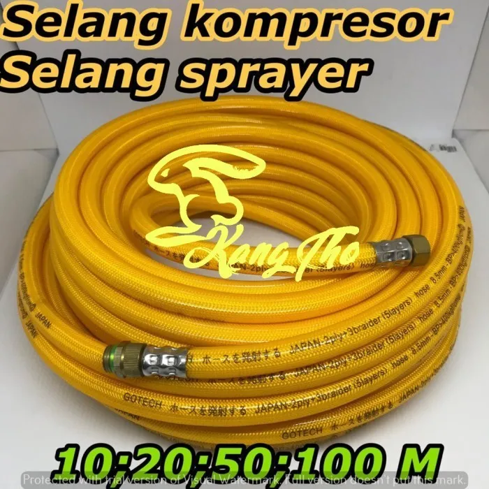 Selang Compressor Kompresor Selang Sprayer 5 ply GOTECH - 100 METER ...