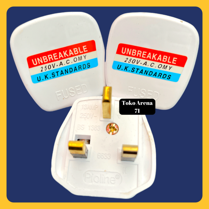 Steker AC Kaki Tiga Kaki 3 Pioline | Lazada Indonesia