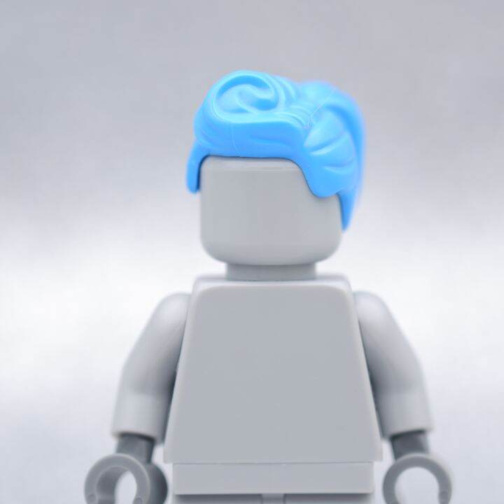 𝘗𝘓𝘖𝘠𝘉𝘙𝘐𝘊𝘒 - Blue Fringe Ponytail Hair HAIR - LEGO® Minifigures ...