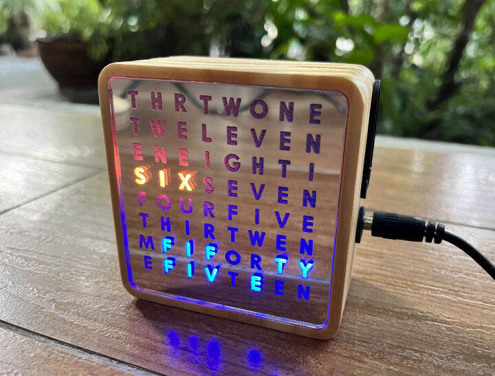 นาฬิกา (Arduino Word Clock) บอกเวลาเป็นตัวอักษรทุก 5 นาที ควบคุมโดย Arduino มีโปรแกรมให้ เพื่อ ...