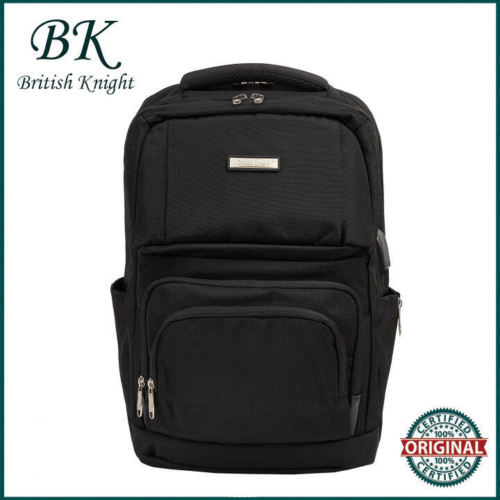British Knight B21DO86345 CRB Black Corporate Bag Laptop Backpack with ...