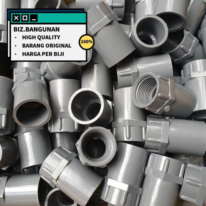 FAUCET SOCKET PVC JAYA TS 3/4 INCH - FITTING PIPA SDD SOK DRAT DALAM ...