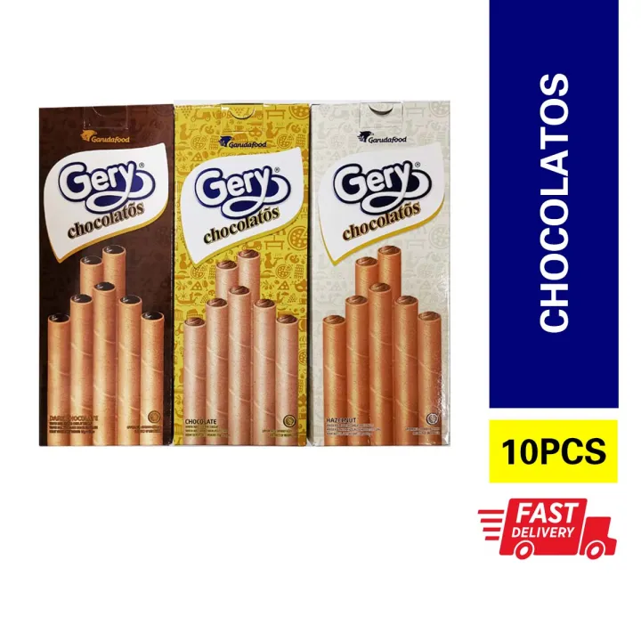 [10'S] Gery Chocolatos Wafer Roll[Dark Chocolate/Full Chocolate ...