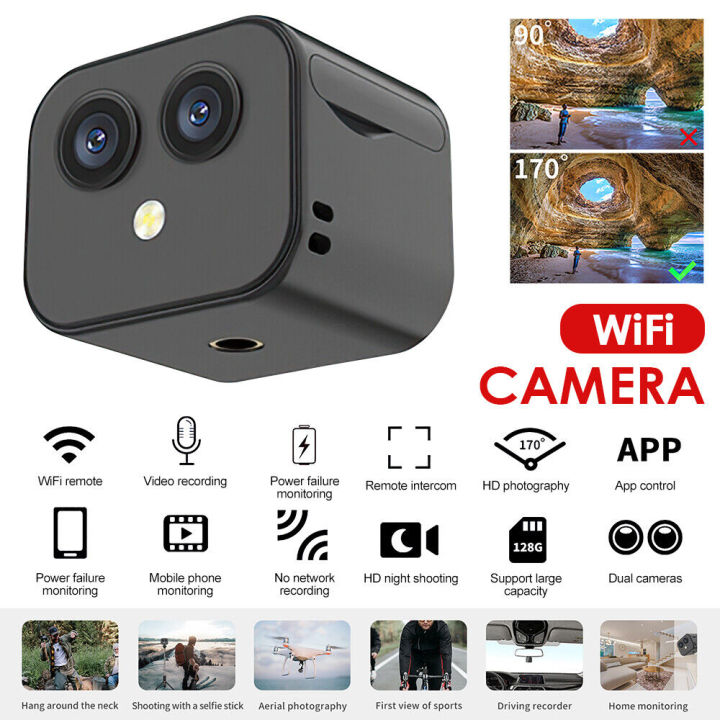 4K 4K HD Mini WiFi Wireless IP Hidden Spy Camera Home Security Cam ...