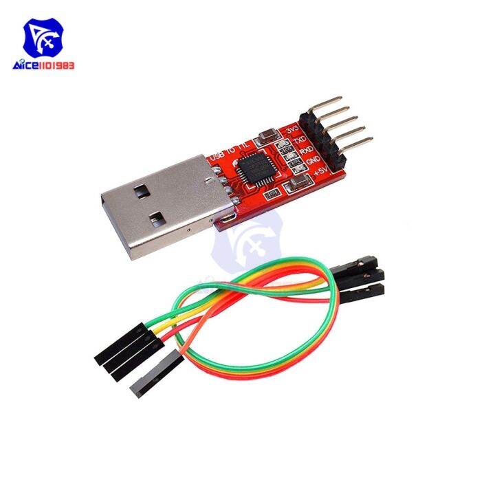 diymore CP2102 USB to UART TTL Serial STC Programmable Module PL2303 Super Brush Line for ...