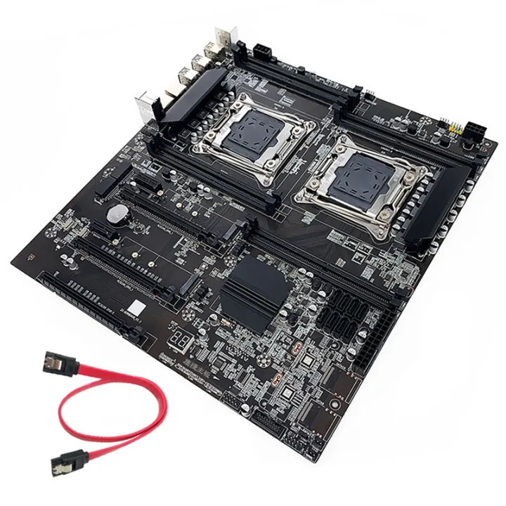 X99 Dual-Socket Mining Motherboard LGA2011-3 Dual CPU DDR4 Memory Slots ...