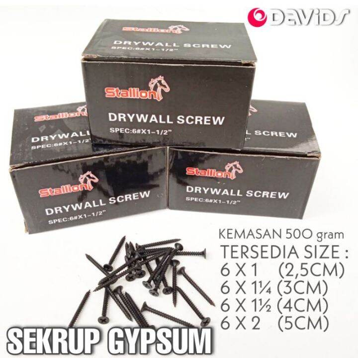 Sekrup Gypsum Skrup Gipsum Drywall Screw 6 x 1 Inch | Lazada Indonesia