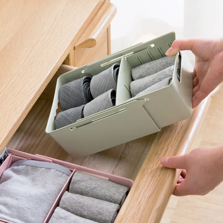 Desktop Separated Storage Box Panty Socks Sorting Box for Collection ...