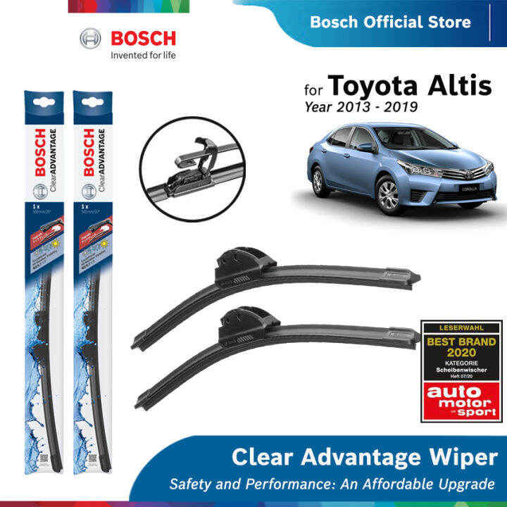 Bosch Clear Advantage U Hook Wiper Set for Toyota Altis E170 (BCA26 ...