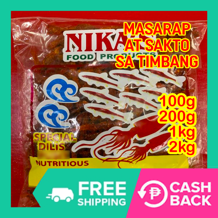 Nika's DILIS SWEET AND SPICY 1kg 100g 200g 500g 1kilo Kutkutin Snack Dried Fish Spicy Dilis ...