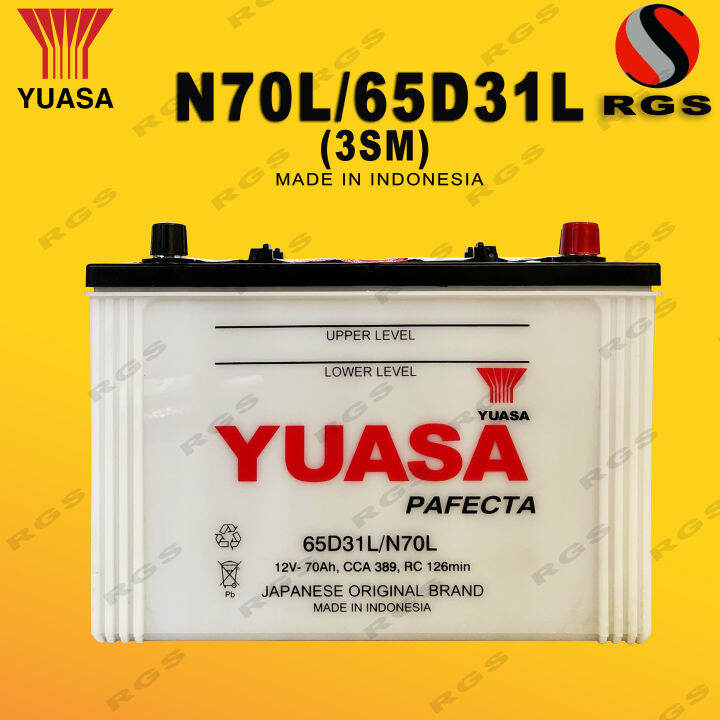 Yuasa N70L / 65D31L 3SM Automotive Battery Low Maintenance | Lazada PH