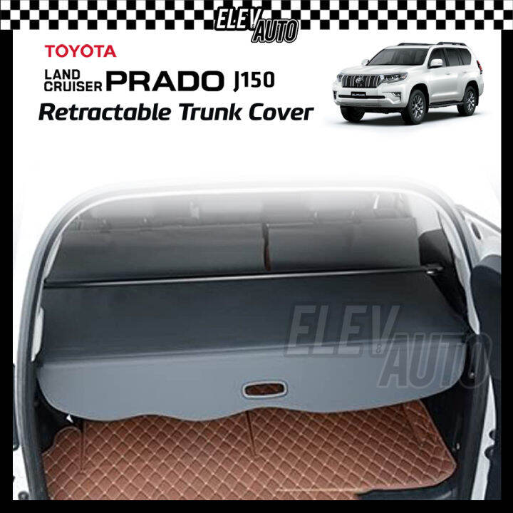 Toyota Land Cruiser Prado J150 Leather Retractable Trunk Cover Rear ...