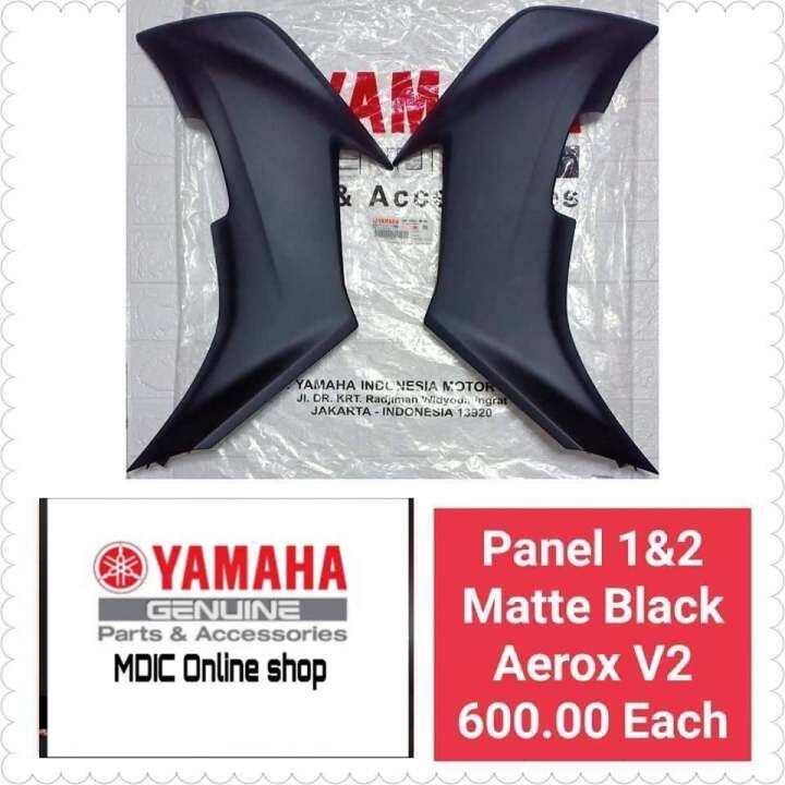 PANEL 1 & 2 MATTE BLACK AEROX V2 YAMAHA GENUINE PARTS | Lazada PH