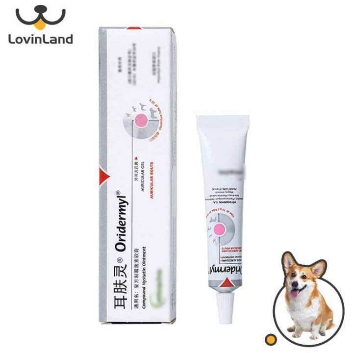 ORIDERMYL Pet Dog Cat Ear Mites Itchy Relief Ear Drops Ointment 10g ...