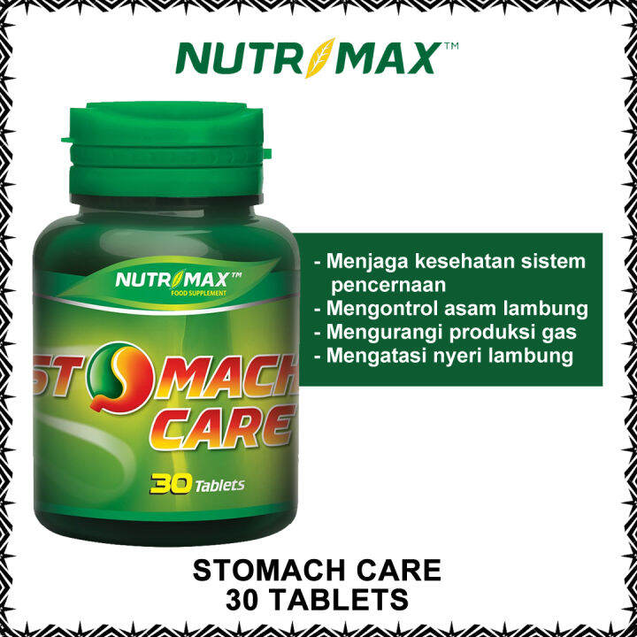 NUTRIMAX STOMACH CARE 30 TABLET UNTUK MENGOBATI ASAM LAMBUNG MAAG DAN ...