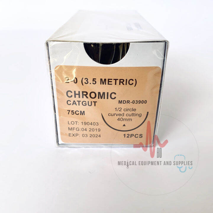 Suture Chromic Round Double 2/0 (3.5 METRIC) - 12PCS/BOX | Lazada PH