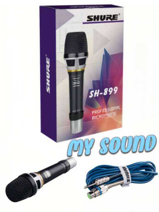 Shure SH-899 Heavy Duty Dynamic Wired Microphone for Professional Audio ...