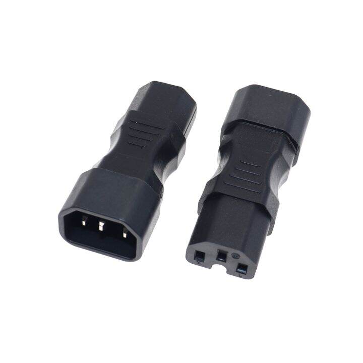IEC 320 C14 Male to C15 Kettle Plug Female Power adapter 10A 250V 3Pole ...