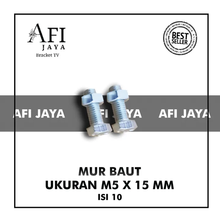 ISI 10 PCS MUR BAUT UKURAN M5 X 15 MM ISI 10 PCS | Lazada Indonesia