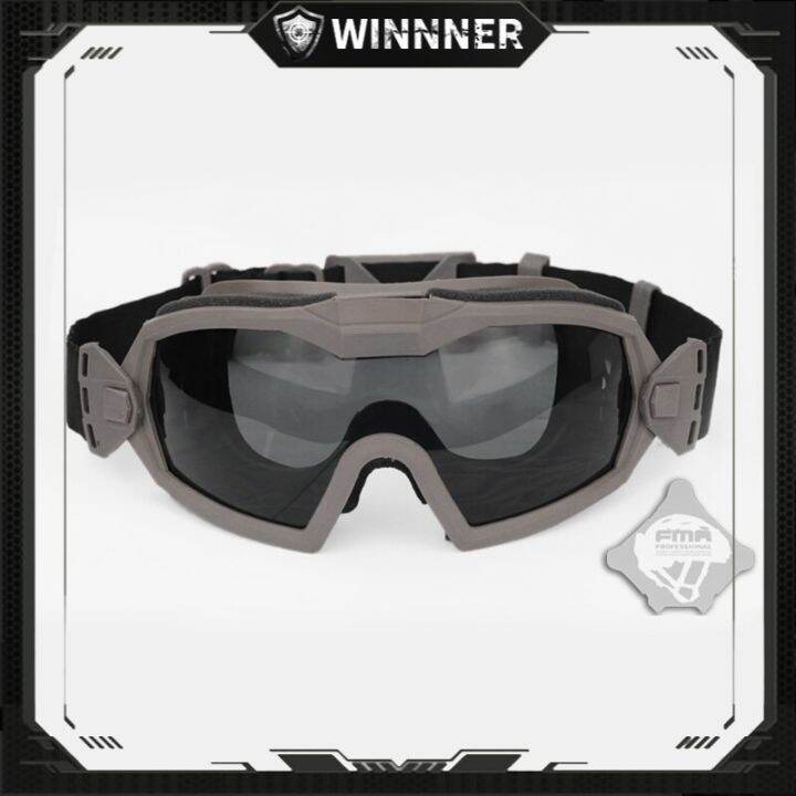 【WINNNER】FMA LPG01BK12-2R Adjustable Regulator Glasses w/ Fan Goggle ...