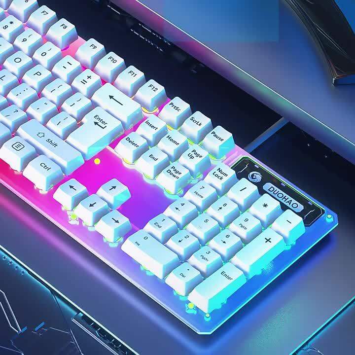 dhfj Wired Keyboard Computer Notes This Desktop Home Office Business ...