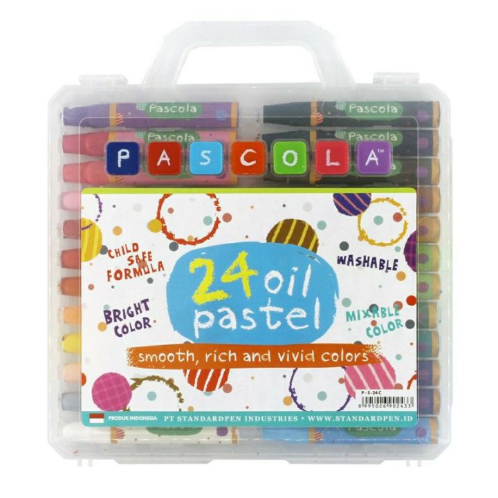 PASCOLA OIL PASTEL 24 COLOR/CRAYON STANDARD ISI 12 WARNA | Lazada Indonesia