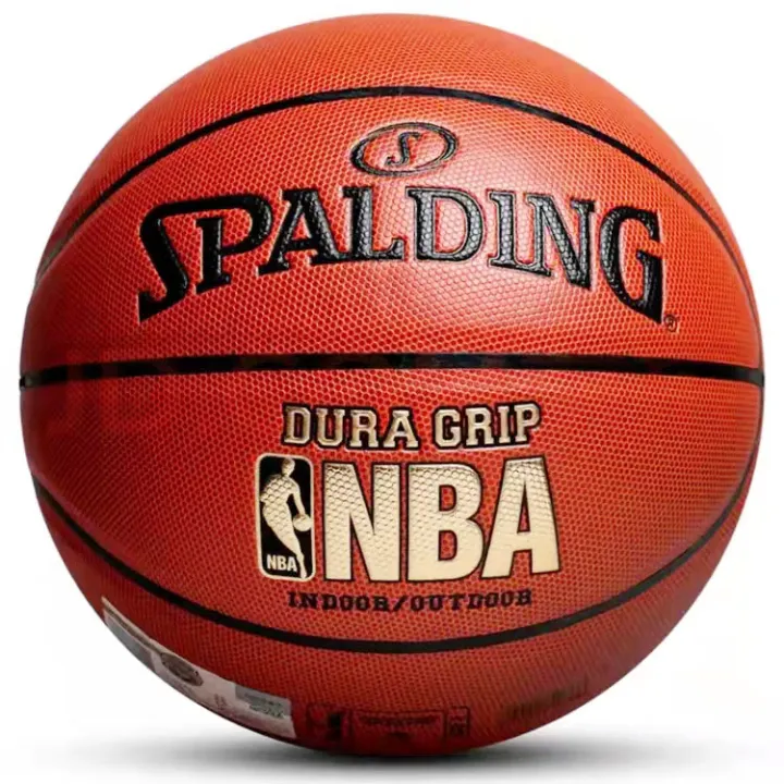 Spaldings Ball 74-606Y Outdoor Basketball NBA Game Soft Leather PU ...