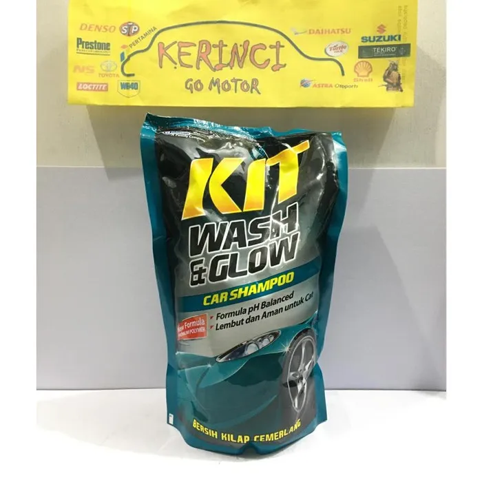 KIT WASH & GLOW CAR SHAMPOO - SHAMPOO MOBIL WASH & GLOW KIT - 400 ML ...