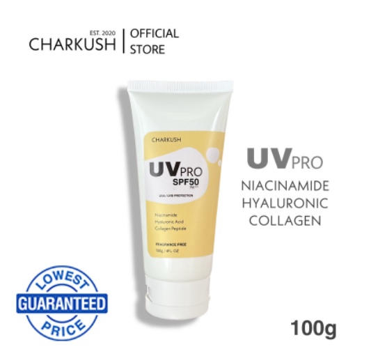 【Hot sale】 Charkush UV PRO SPF50 PA+++ (NIACINAMIDE, HYALURONIC ...
