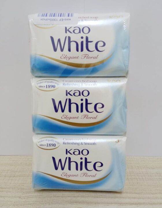 Kao White Elegant Floral Soap 130G X 3Pcs | Lazada
