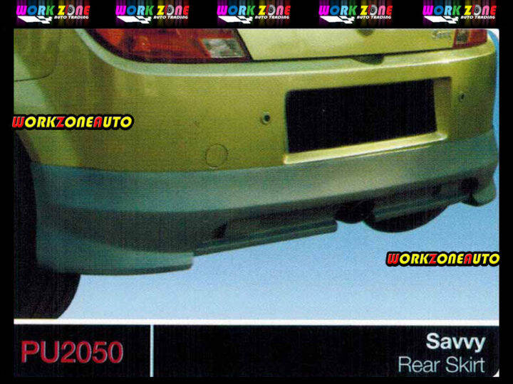 PU2050 Proton Savvy PU Rear Skirt Body kit Bodykit | Lazada