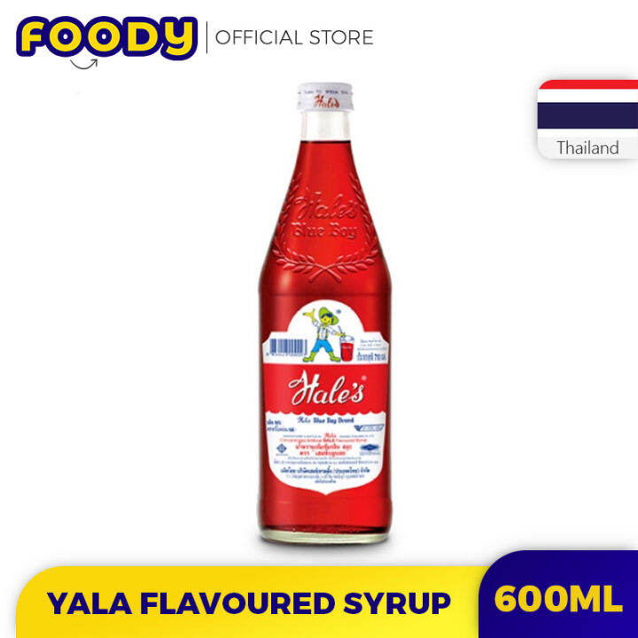 (HALAL) Thailand Hales' Blue Boy Sala Flavoured Syrup Red 710ml 蓝孩牌 ...