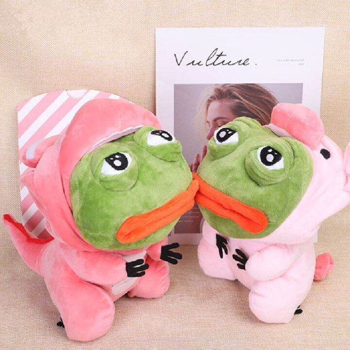 Pepe Frog The Sad Frog Pink Pig Frog Dinosaur Baby Toys Childrens For ...